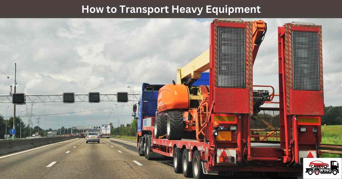 How to Transport Heavy Equipment - Casey Towing Transport
